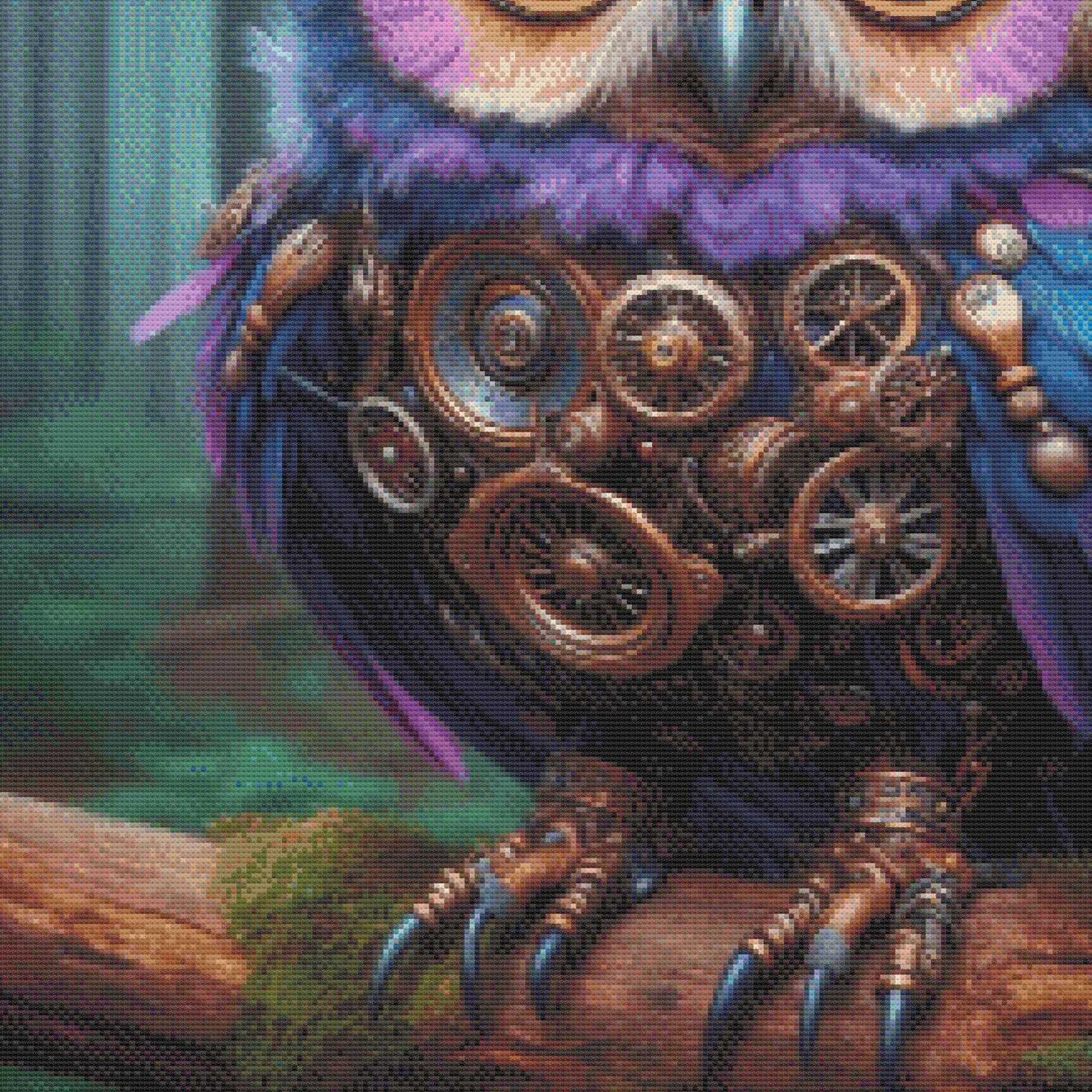 Cross Stitch Owls, Cross Stitch Owl, Animal to Embroider, Bird to Embroider, Cross Stitch Birds ...