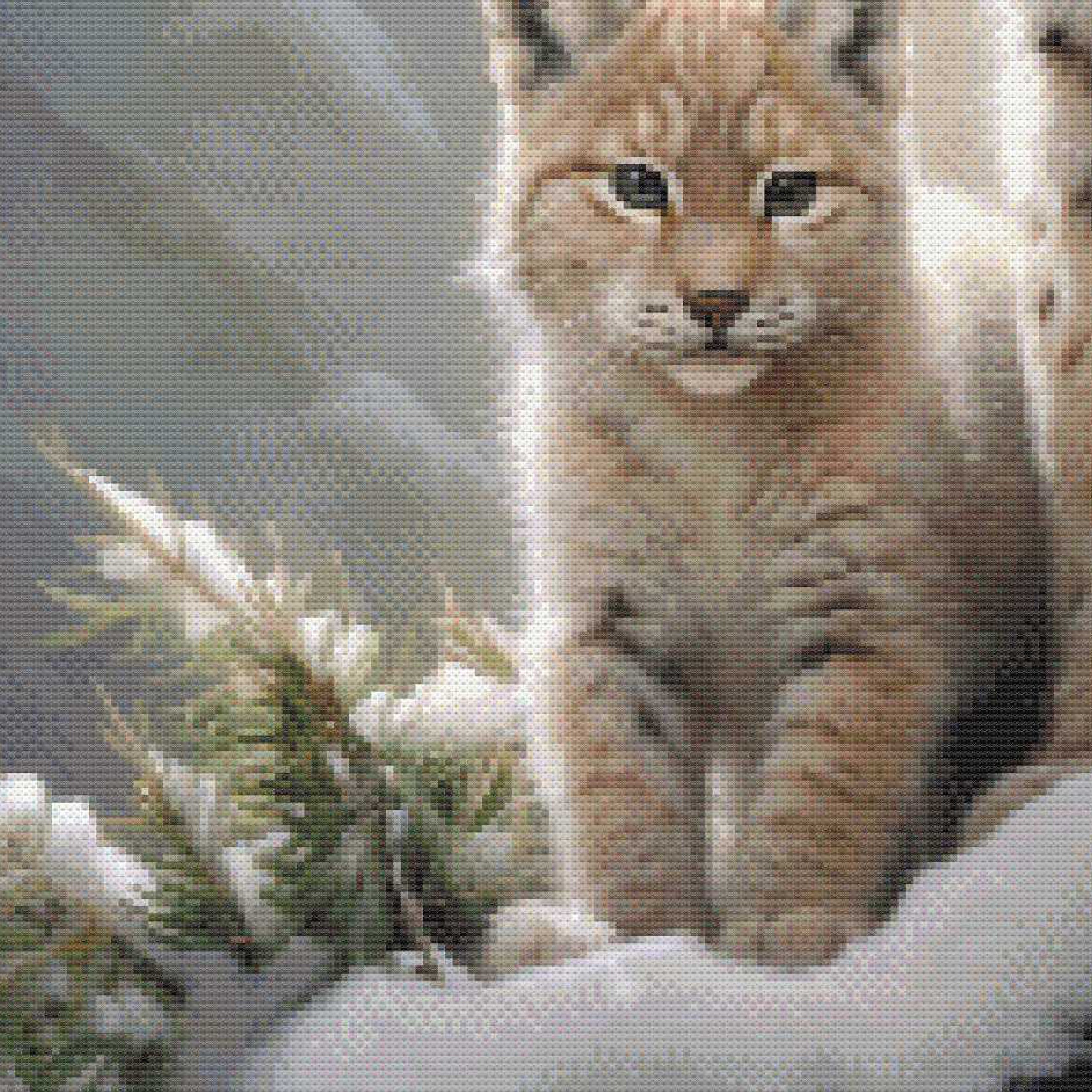 Cross Stitch Feline, Cross Stitch Lynxes, Cats to Embroider, Wild to ...