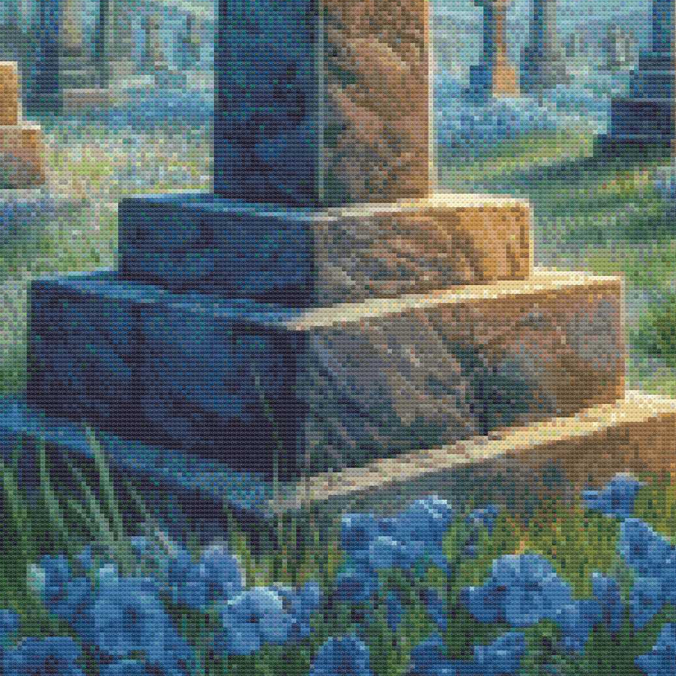 Gothic Cross Stitch Pattern, Cemetery Cross Stitch, Moon Cross Stitch ...