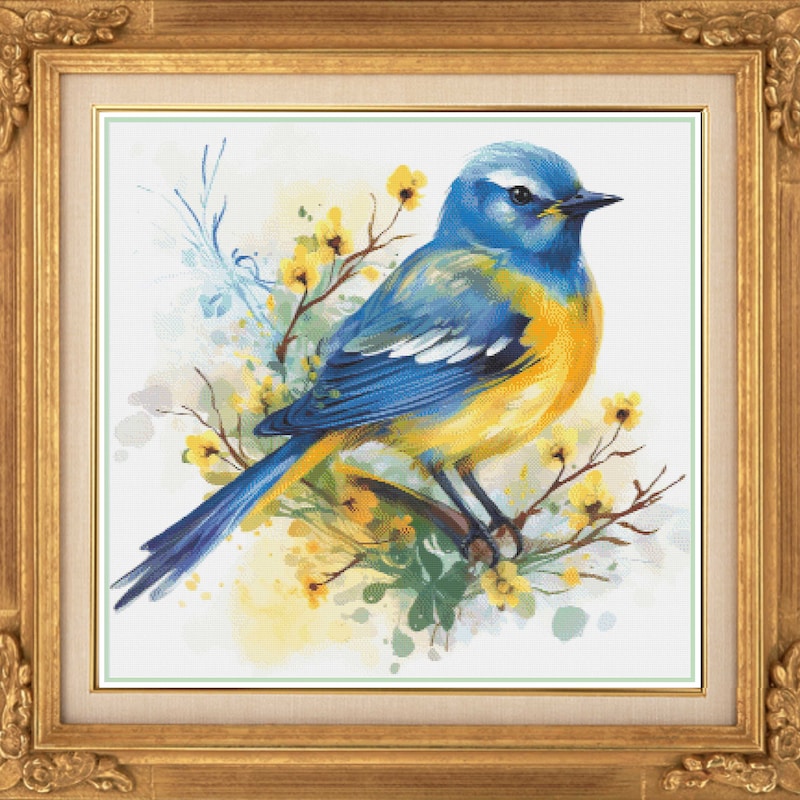 Cross Stitch Bird - Etsy