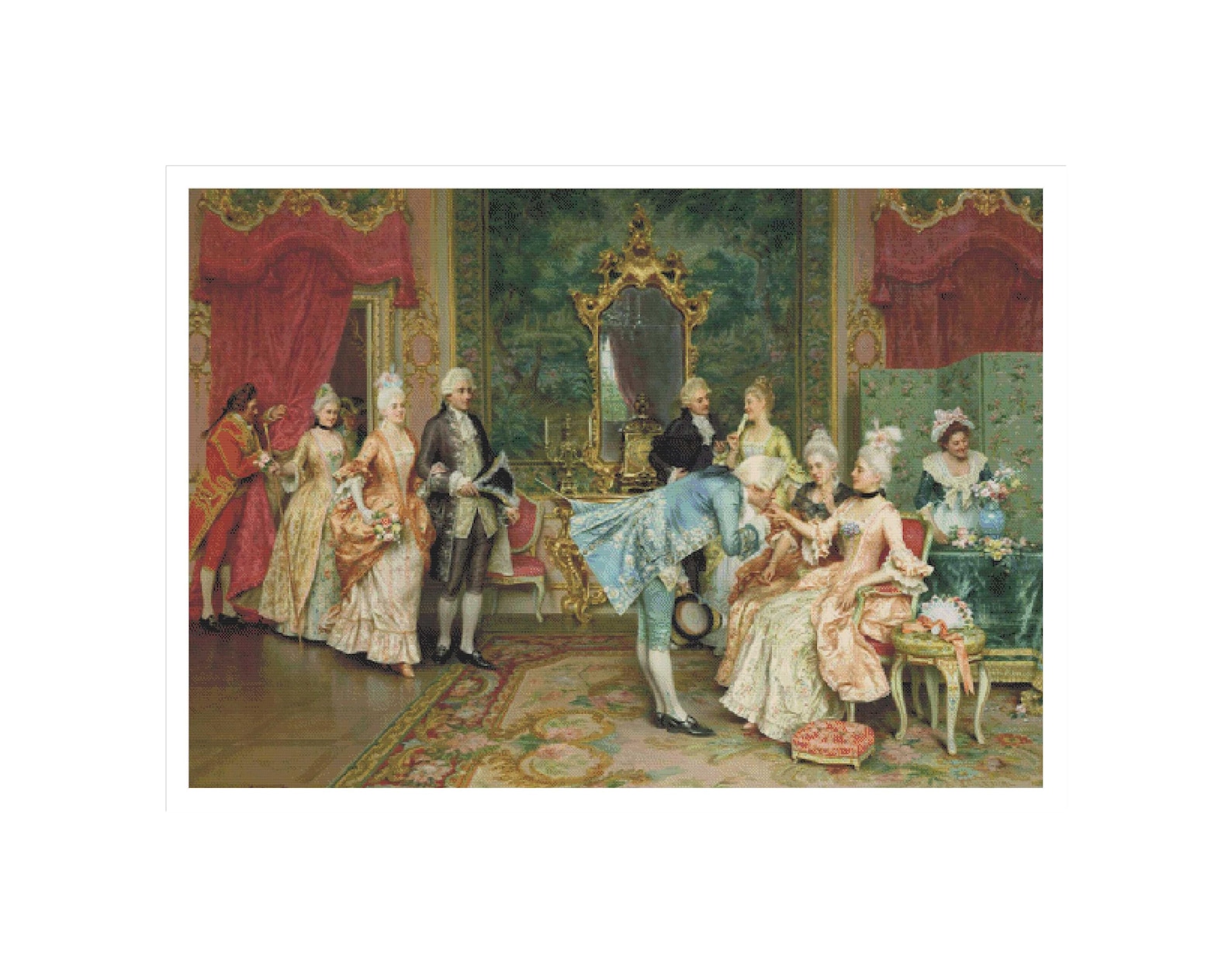 Cross Stitch Art Pattern, Cross Stitch Aristocracy, Cross Stitch Art ...
