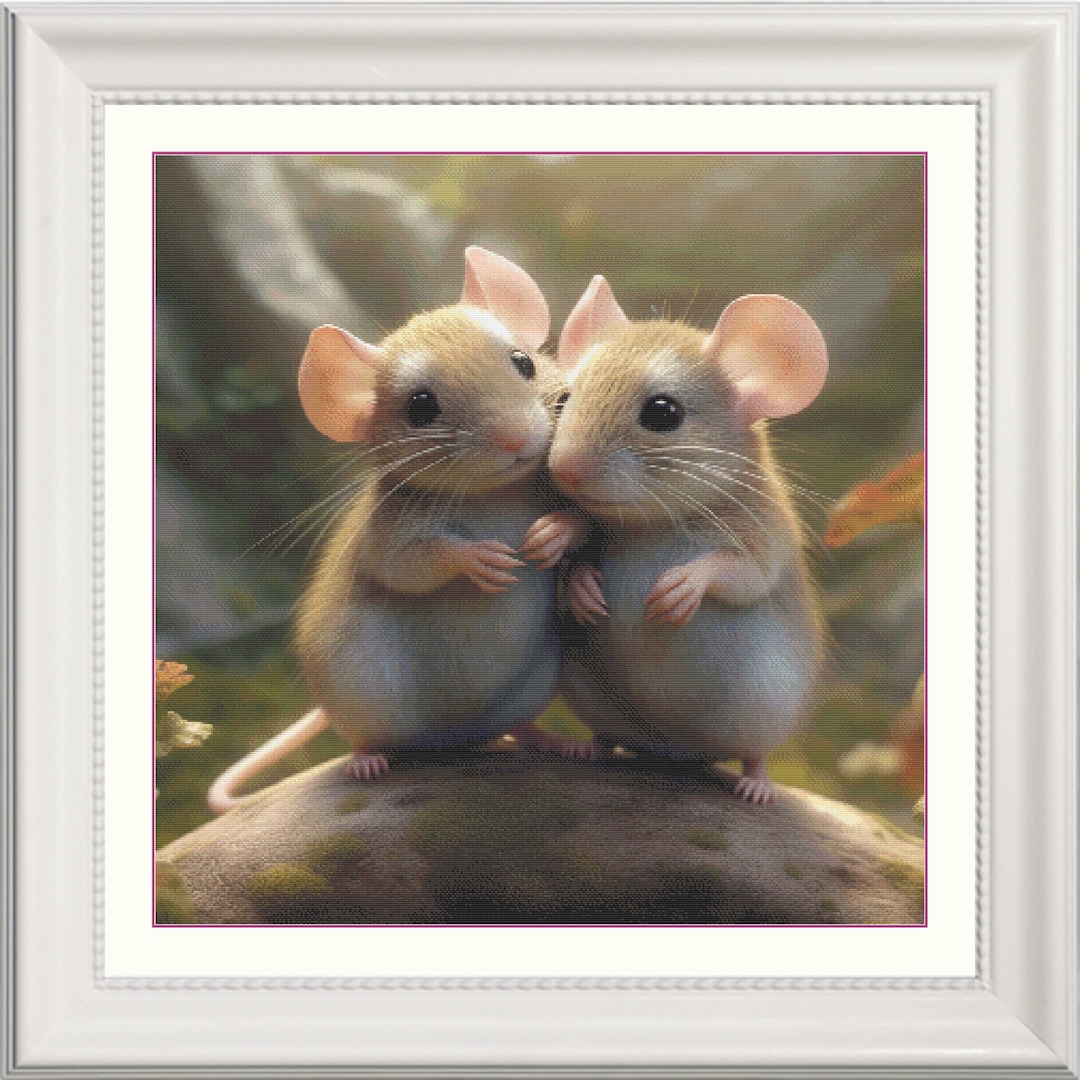 Cross Stitch Mice, Cross Stitch Mice, Animal to Embroider, Pet to ...