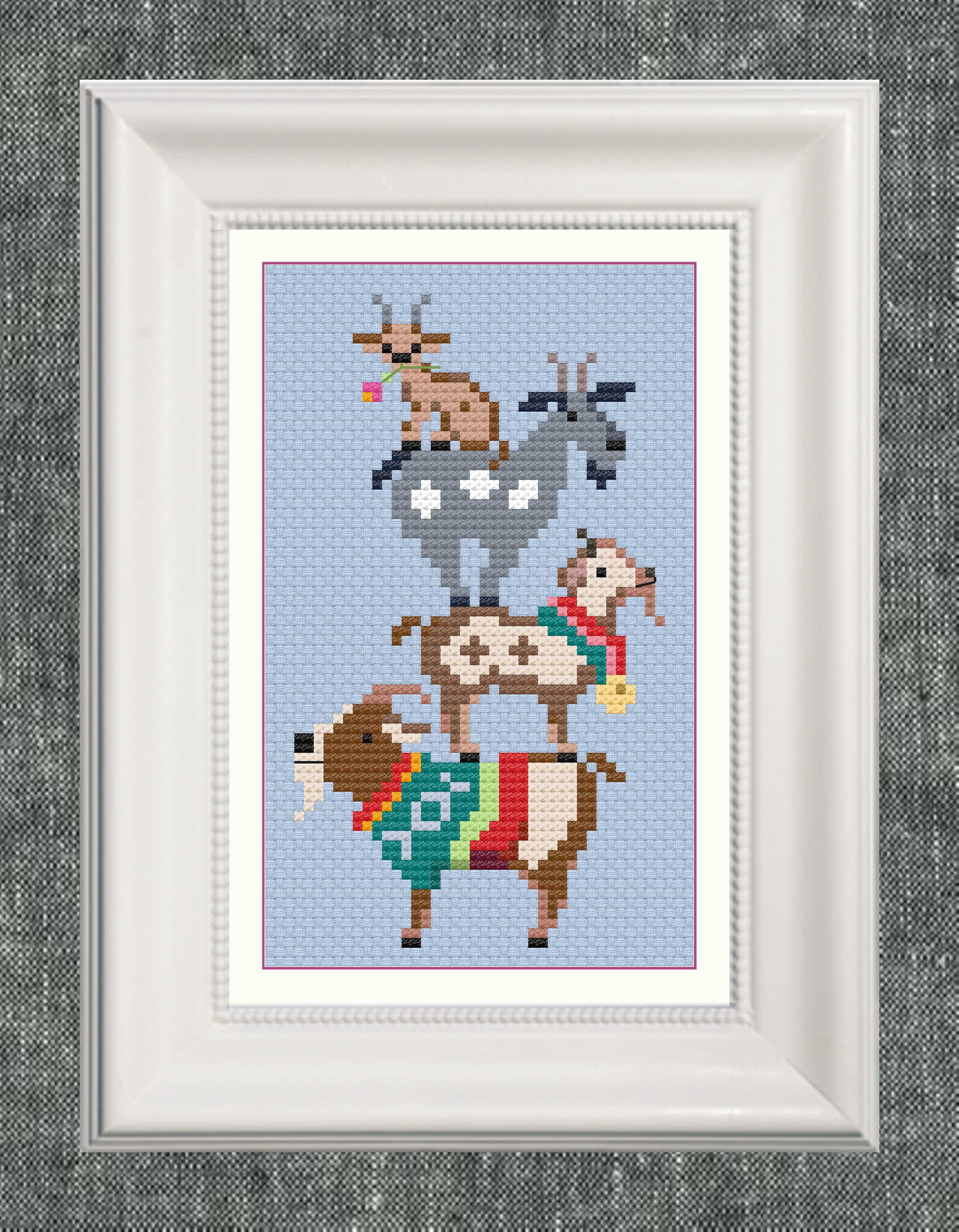 Goat Cross Stitch, Goat Pattern, Goat Cross Stitch, Farm Cross Stitch ...