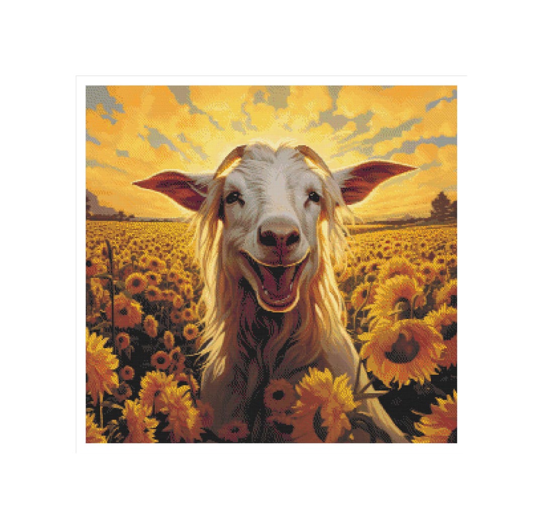 Goat Cross Stitch, Farm Cross Stitch, Cow, Goat, Goat Pattern, Sheep ...