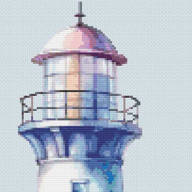 Lighthouse Cross Stitch, Sea Cross Stitch, Maritime Cross Stitch, Sea ...