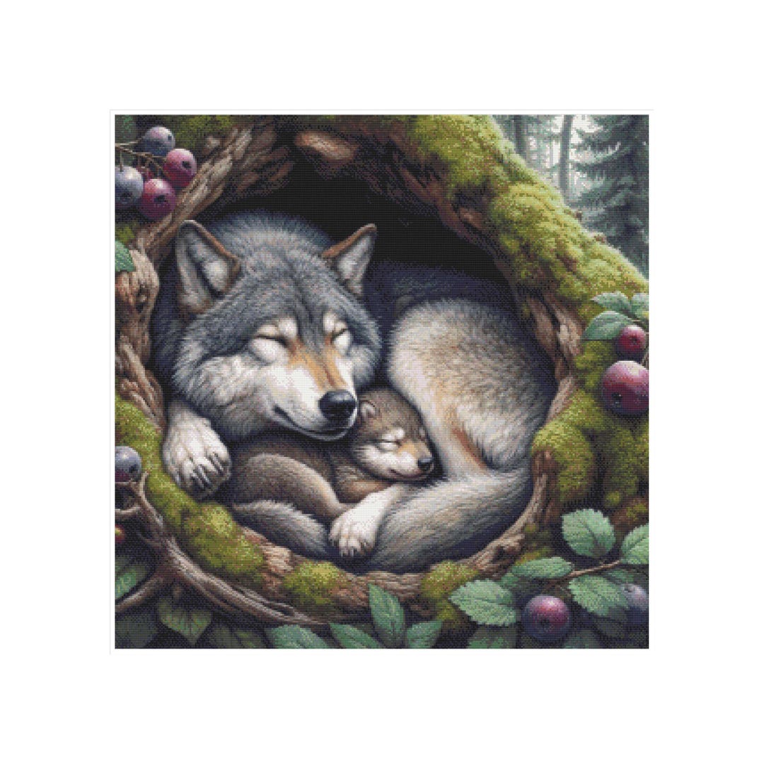 Cross Stitch Wolf, Cross Stitch Wolves, Forest Cross Stitch, Cross ...