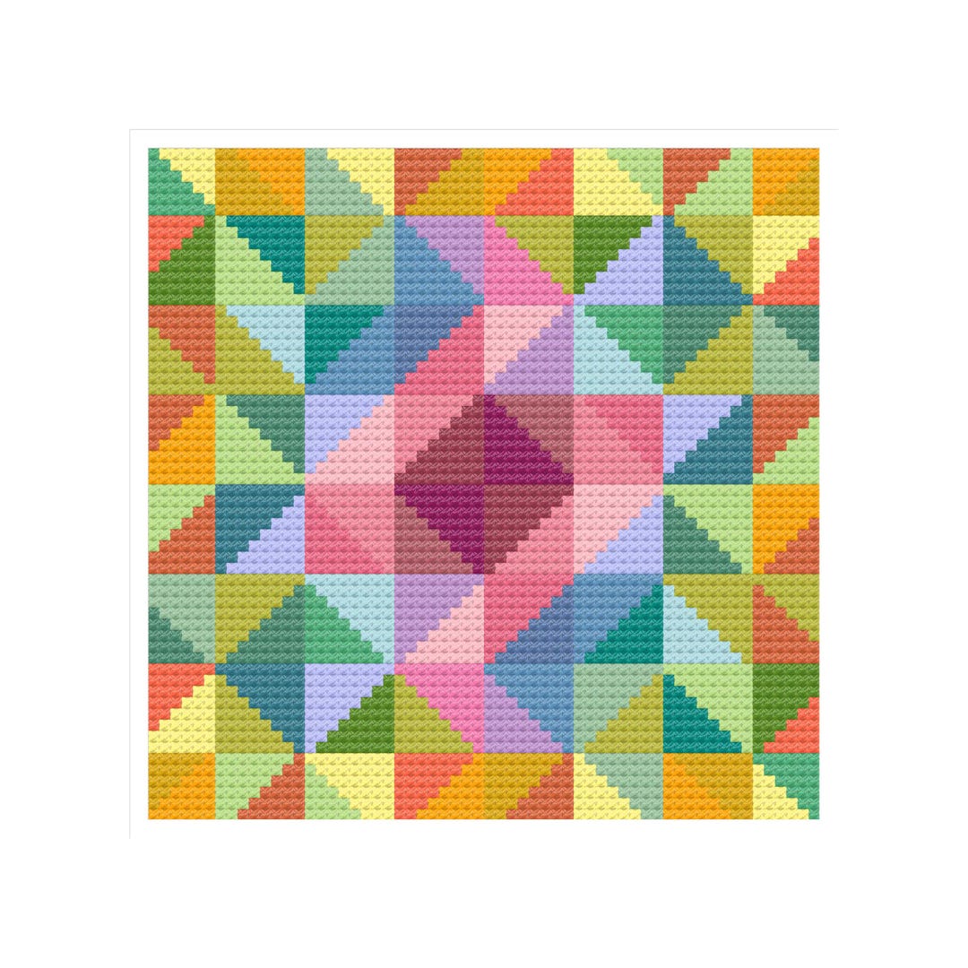 Geometric Cross Stitch Pattern, Geometric Cross Stitch, Cross Stitch ...