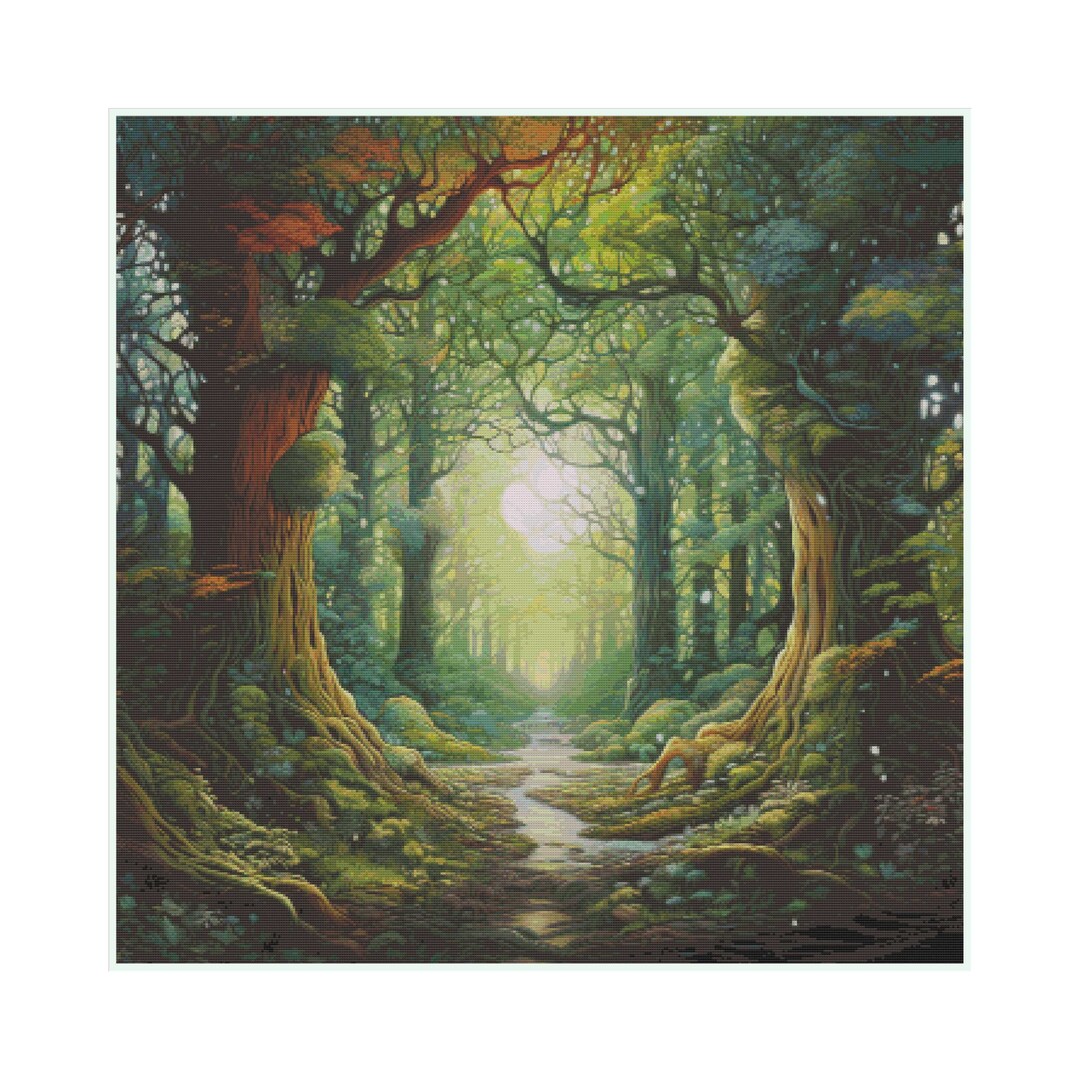 Garden Cross Stitch, Forest Cross Stitch, Forest Cross Stitch ...