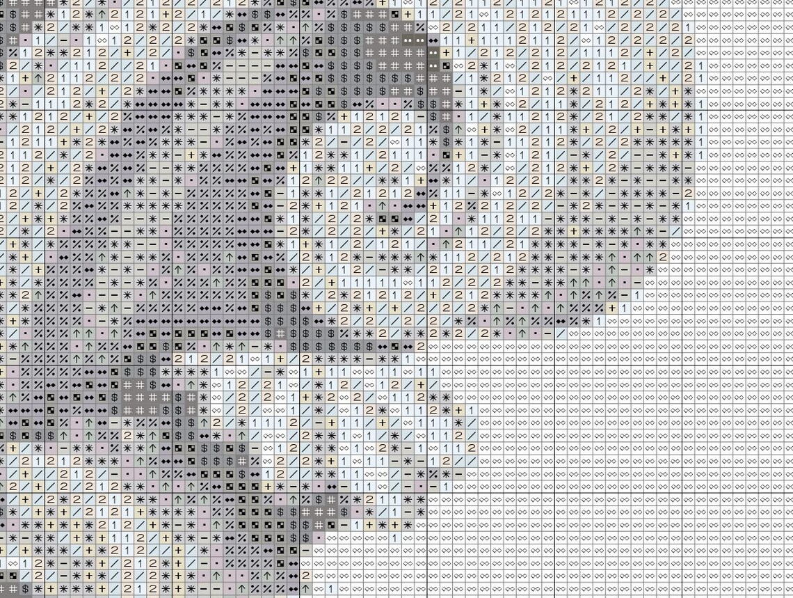 Classic Cross Stitch Art, Cross Stitch Column Chart, Cross Stitch ...