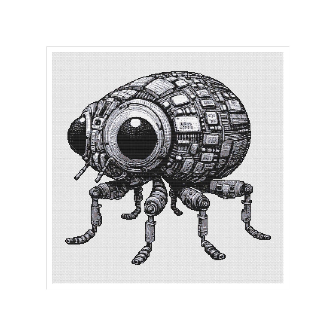 Cross Stitch Bug, Ladybug Cross Stitch, Robot Cross Stitch, Insect ...