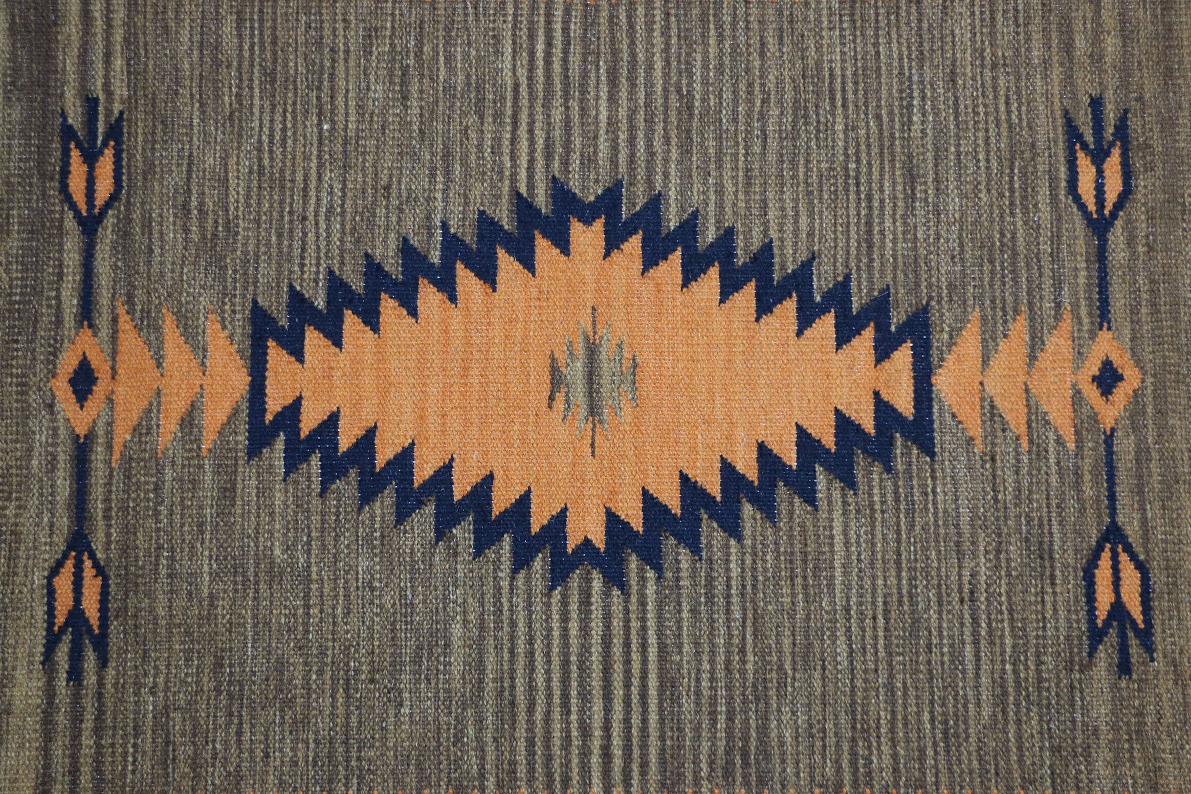 Orange Black Navajo Rug, Orange Navajo Runner Rug, Custom Rug, Made to ...