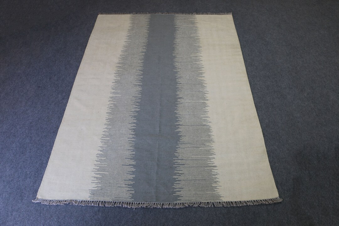 Grey and White Rug, Grey Runner Rug, Beige Rug Runner, Made to Order ...