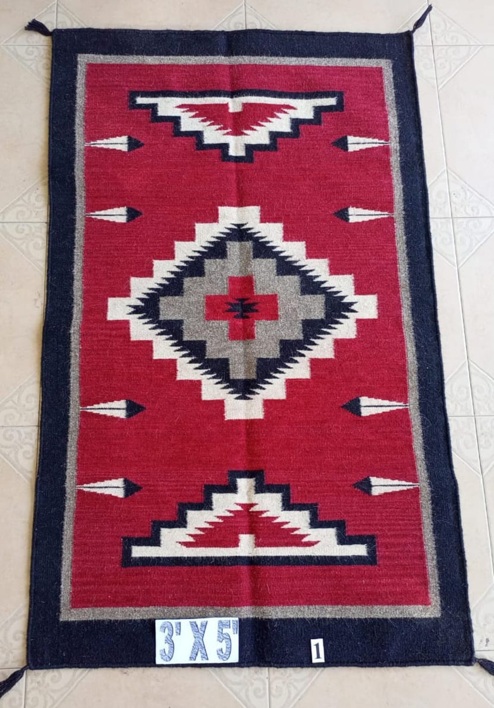 Navajo Rug, Navajo Bedroom Rug, Custom Rug, Made to Measure Rug, Living ...