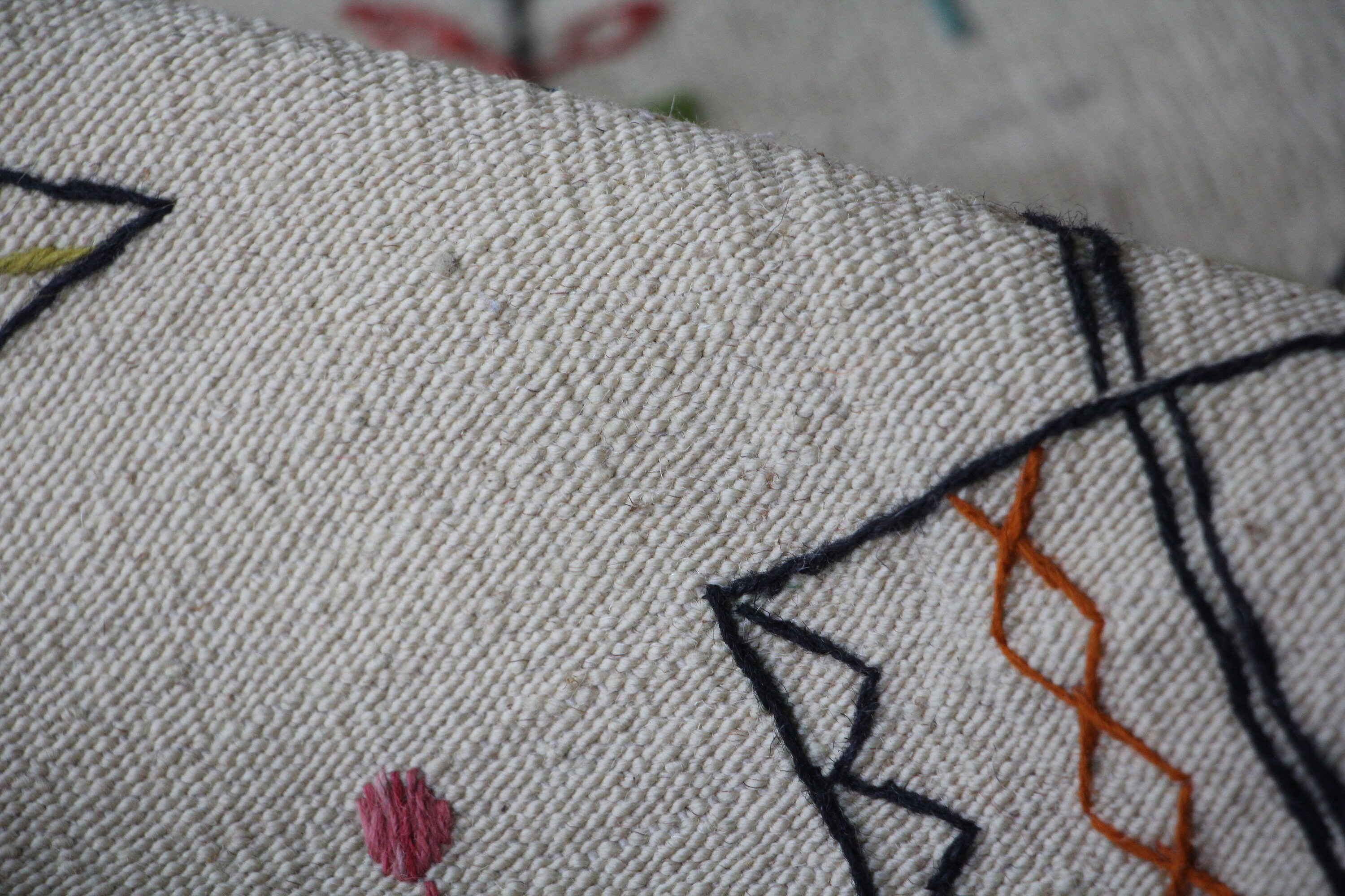 Pictorial Rug, Embroidered Rug, Hooked Rug, 8x10 Area Rug, 9x12 Rug ...