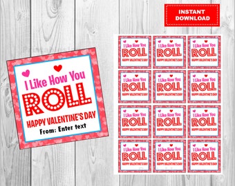 Valentine Printable, I LIKE the WAY You ROLL! Tootsie Roll Valentine ...