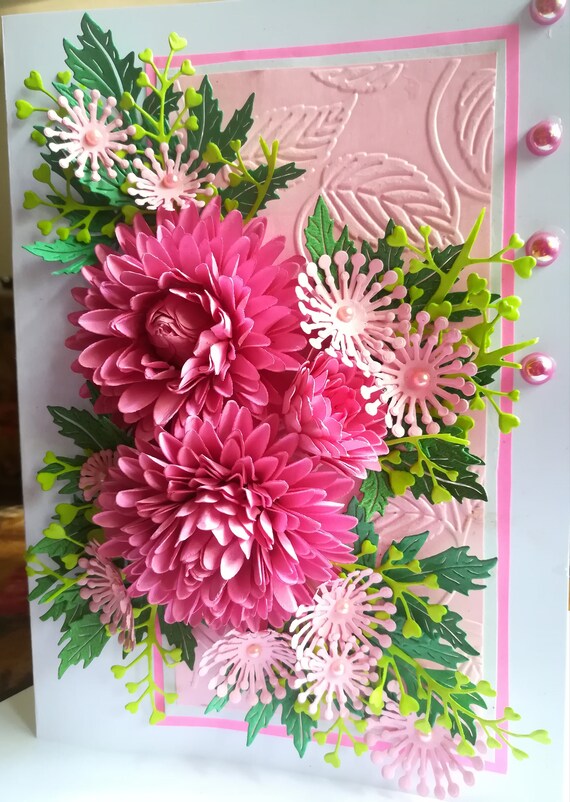 Handmade Greeting Cards With Flowers