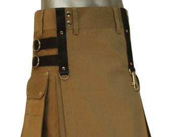 SALE SALE Active Men Khaki Utility Kilt Fashion Kilt Cargo Kilt Kilts Burning Man Kilt - Etsy