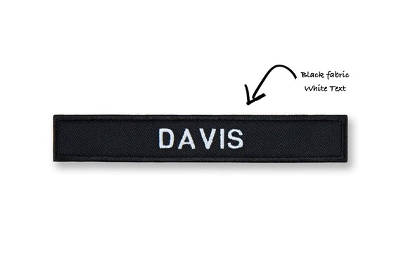 Nametapes 1x6 With Hook Fastener Backing & Your - Etsy