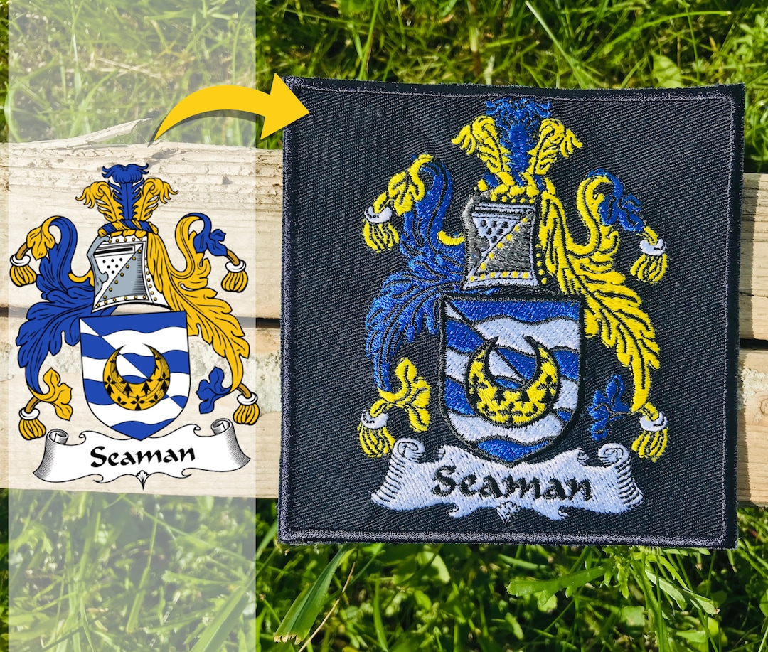 Your Family Crest Embroidered Badge | Custom Embroidered Family History ...