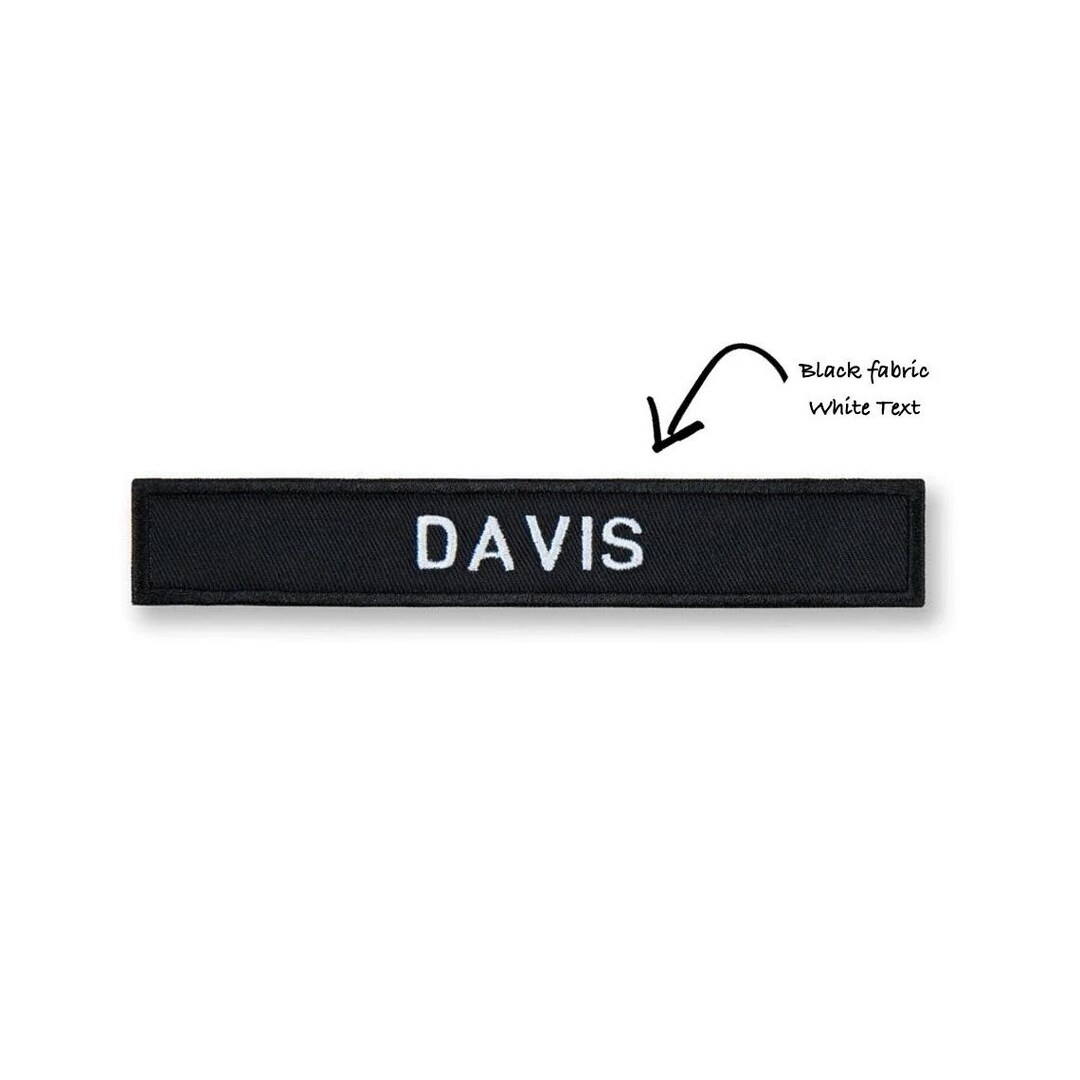 Nametapes (1x6") | With Hook Fastener Backing & Your Custom Text - Etsy