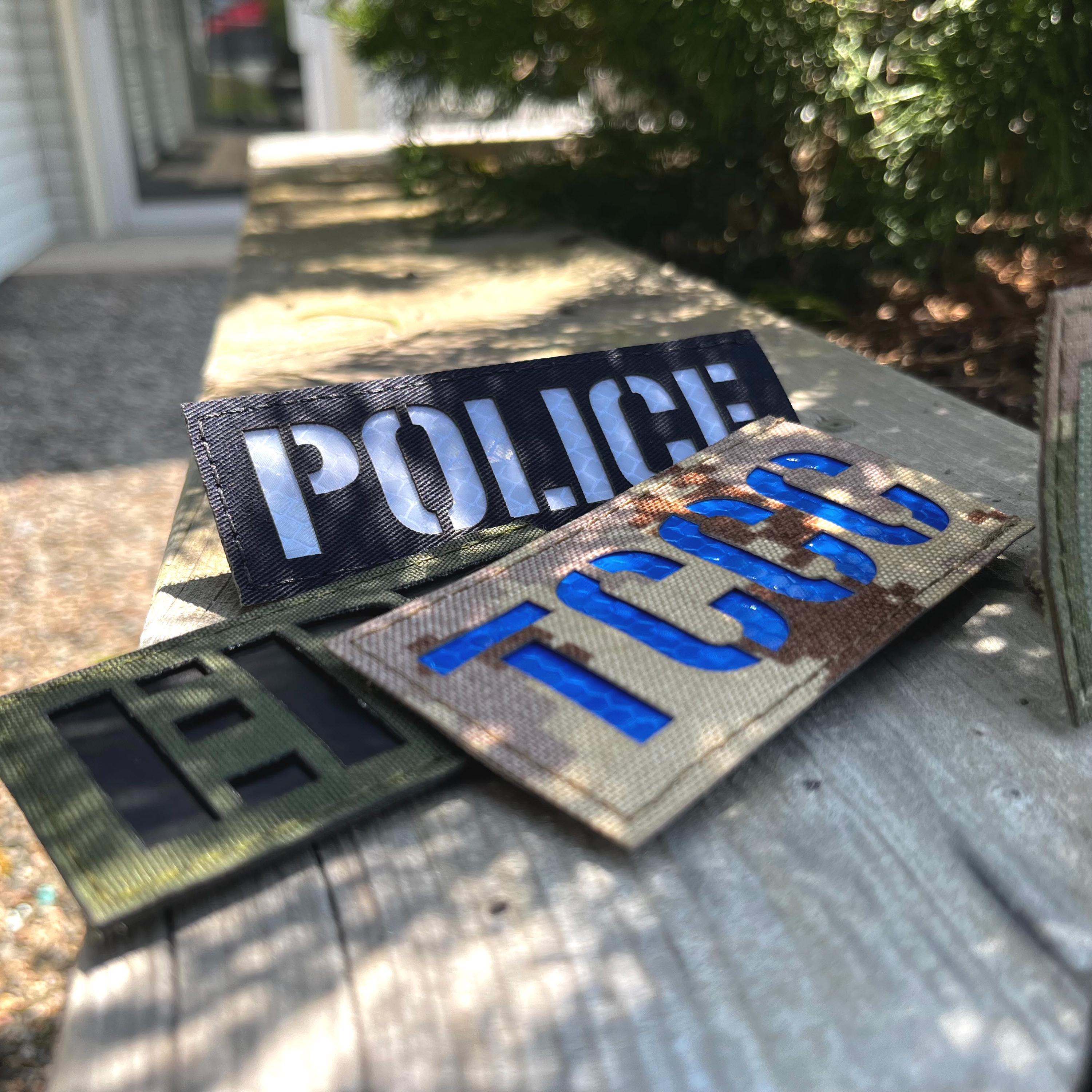 Reversible Reflective/black IR (infrared) Custom Call Sign Patch | 2 X ...
