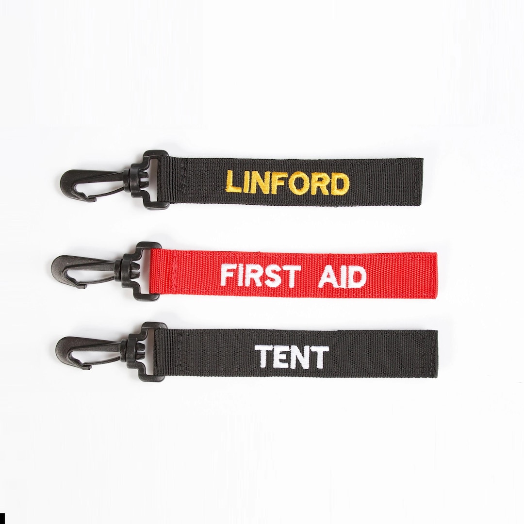 Identification Tags With Snap Hook | Tag With Your Custom Text, Great ...