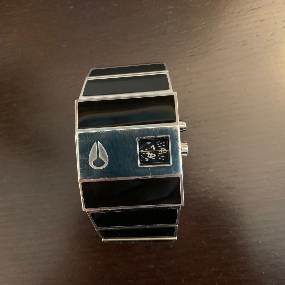 Men's Collector's Nixon "the Rotolog" Stainless Steel Watch - Etsy