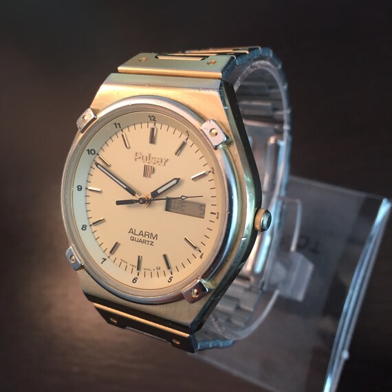 Men’s rare vintage mens 1985 Pulsar by Seiko - Alarm … - Gem