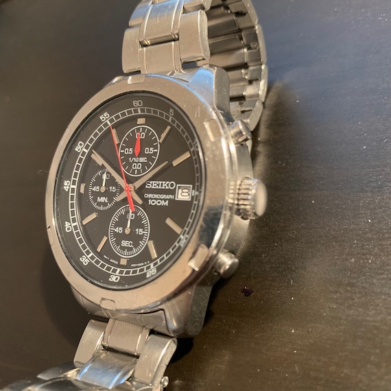 Men’s Seiko Chronograph 100m Stainless Steel Watch - Gem
