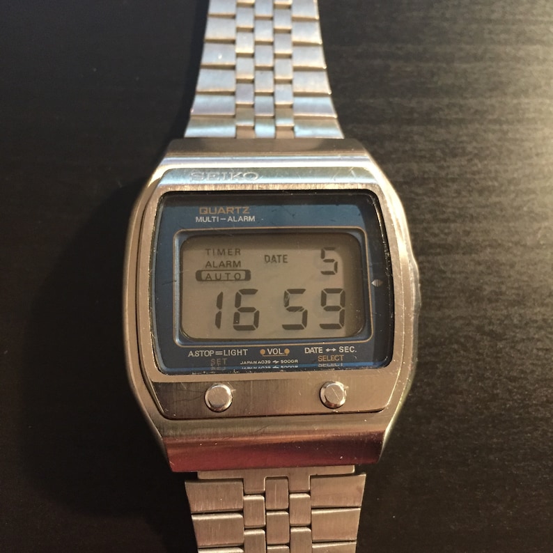 1970's Seiko A039 5000 LCD Men's Watch - Etsy