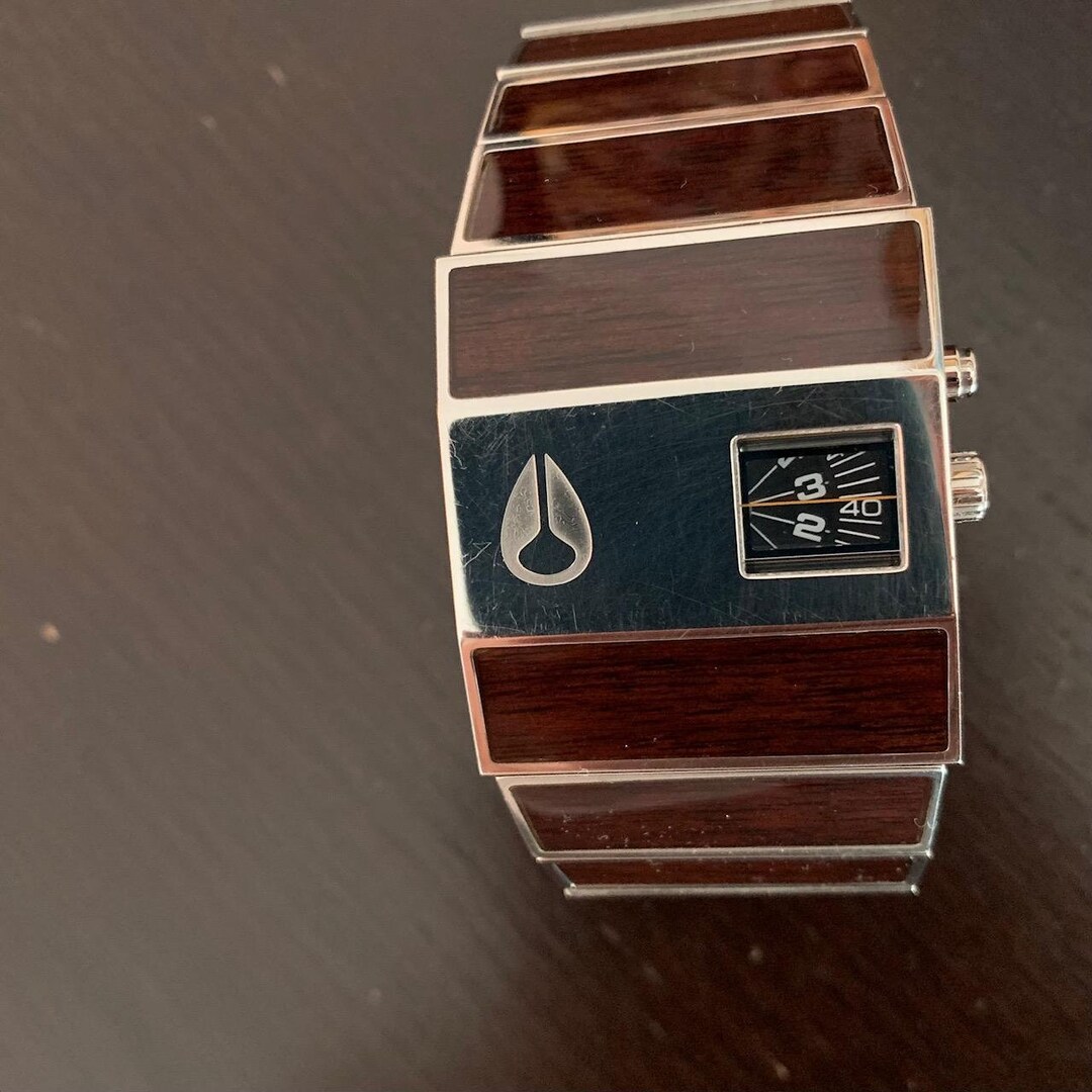 Men's Collector's Nixon "the Rotolog" Stainless Steel Watch - Etsy