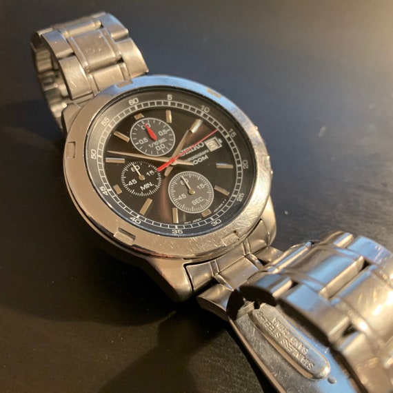 Men’s Seiko Chronograph 100m Stainless Steel Watch - Gem