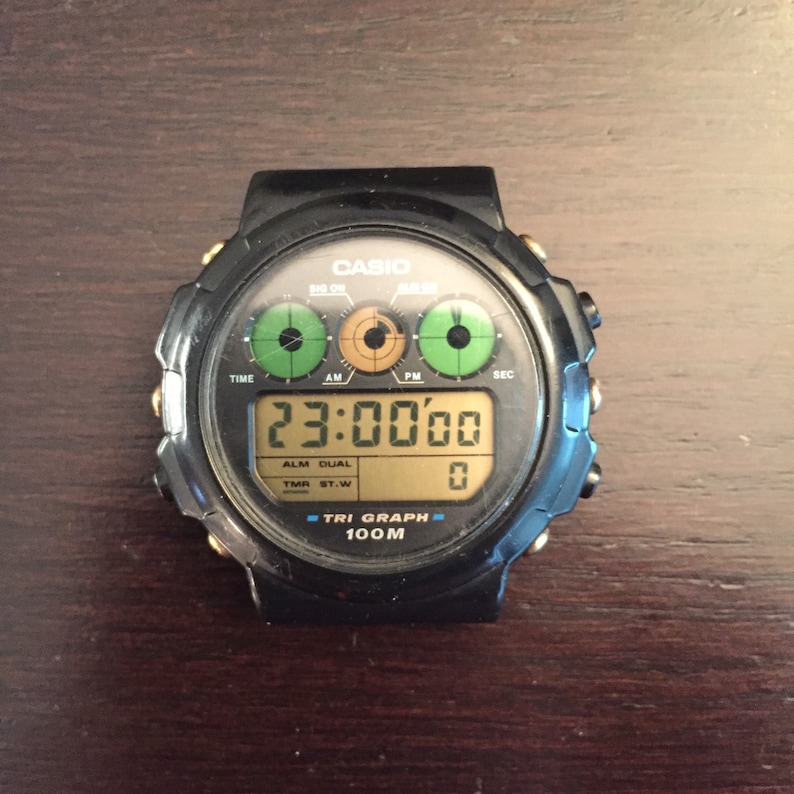 Vintage Casio Tri Graph TGW-10 Model 827 - Etsy