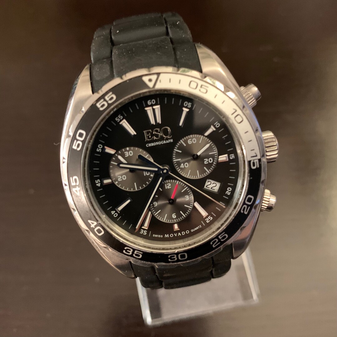 ESQ MOVADO Men's Chronograph Swiss Watch - Etsy