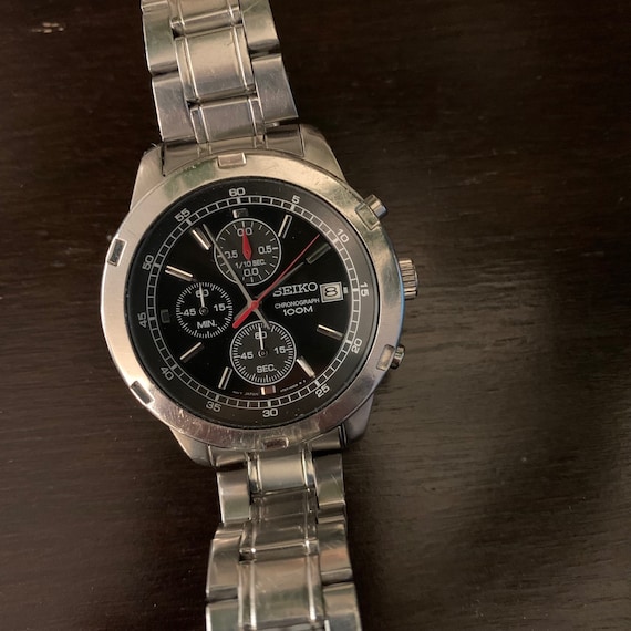 Men’s Seiko Chronograph 100m Stainless Steel Watch - Gem