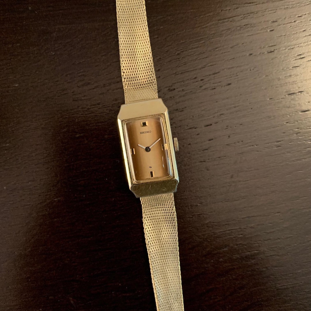 Ladies Vintage Seiko Tank Watch - Etsy