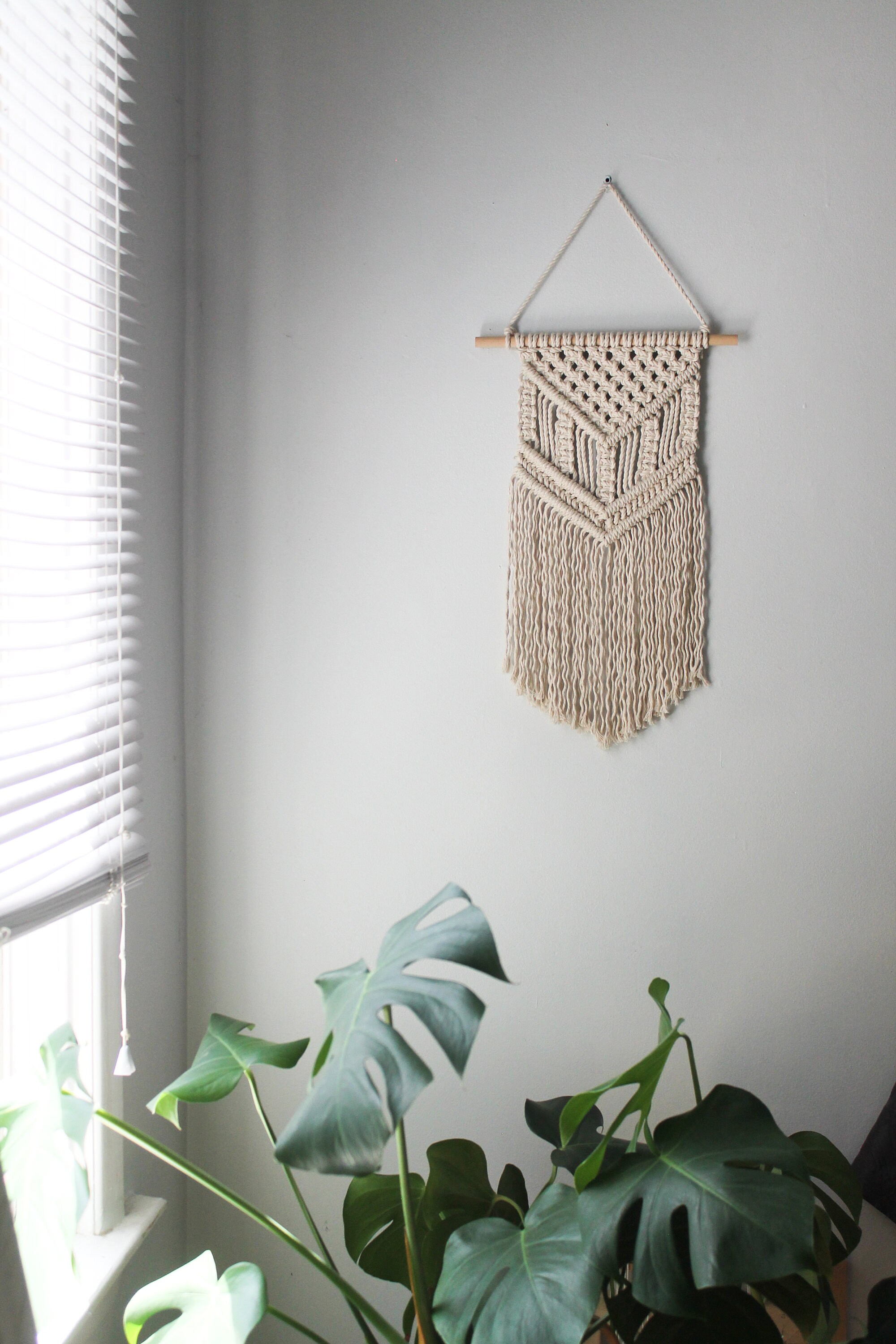 Macrame Pattern Wall Hanging Piper Geometric DIY Learn How | Etsy