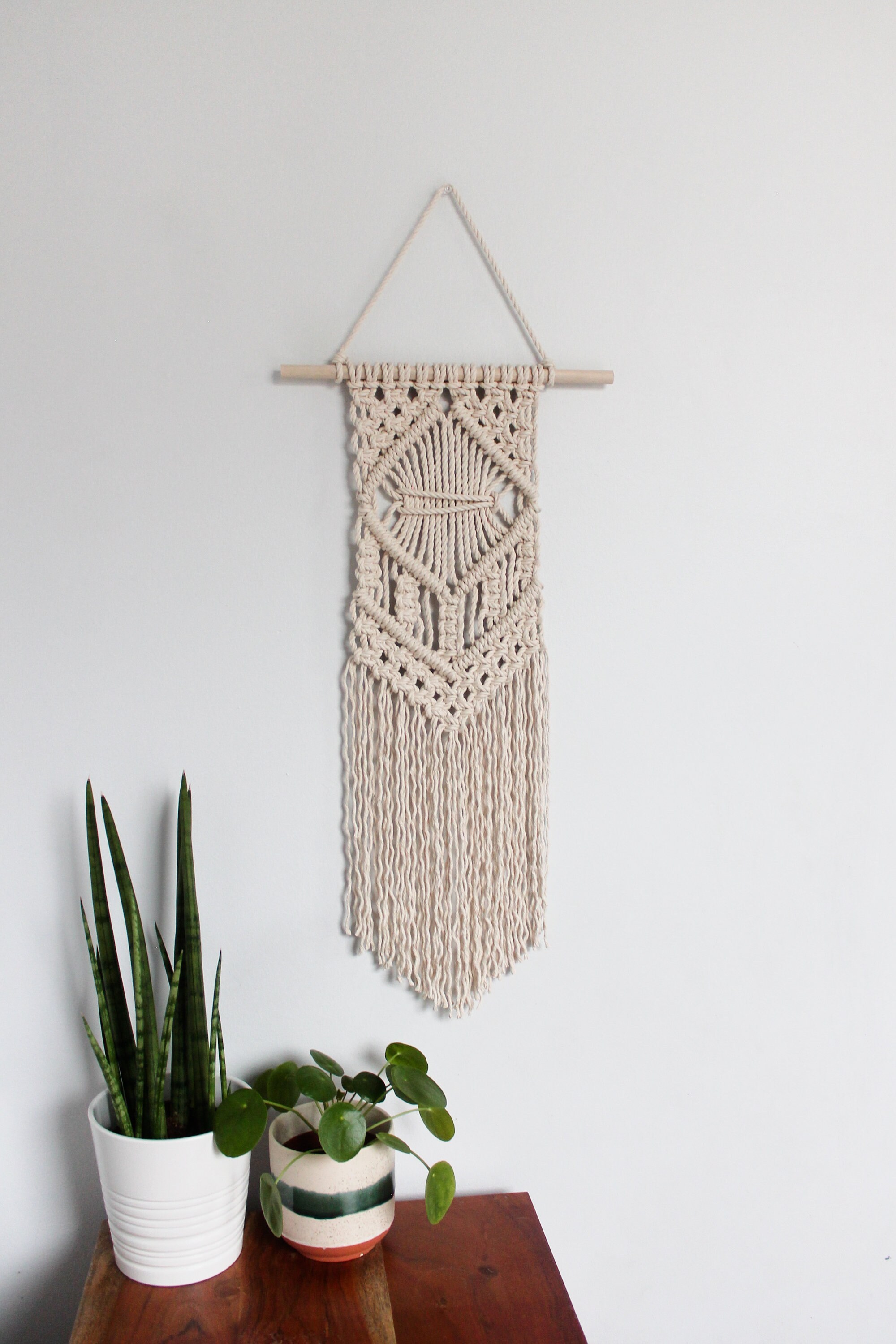 Macrame Pattern Wall Hanging Meredith DIY Tapestry Learn How | Etsy