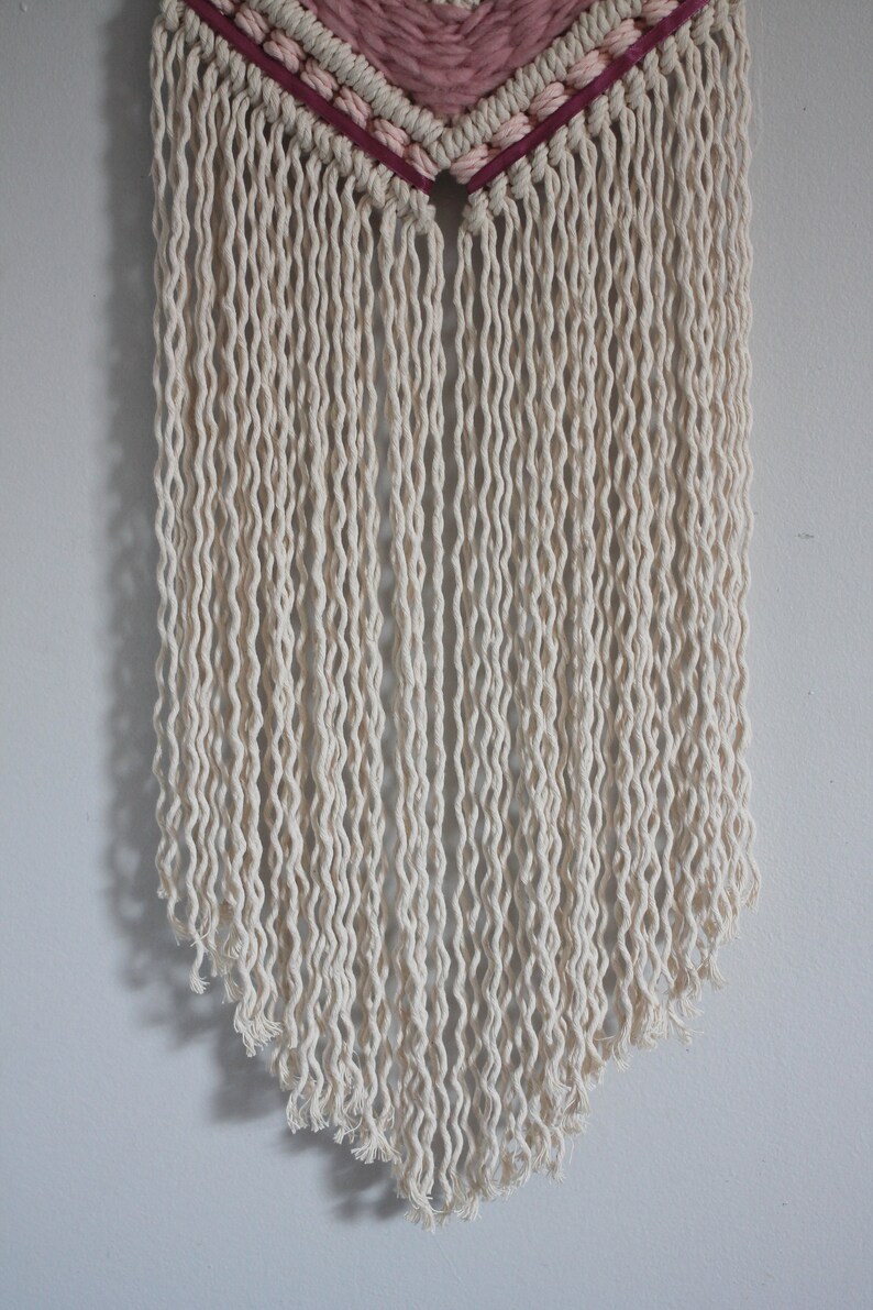 Rose-Coloured Glasses Macrame Wall Hanging Copper Woven | Etsy