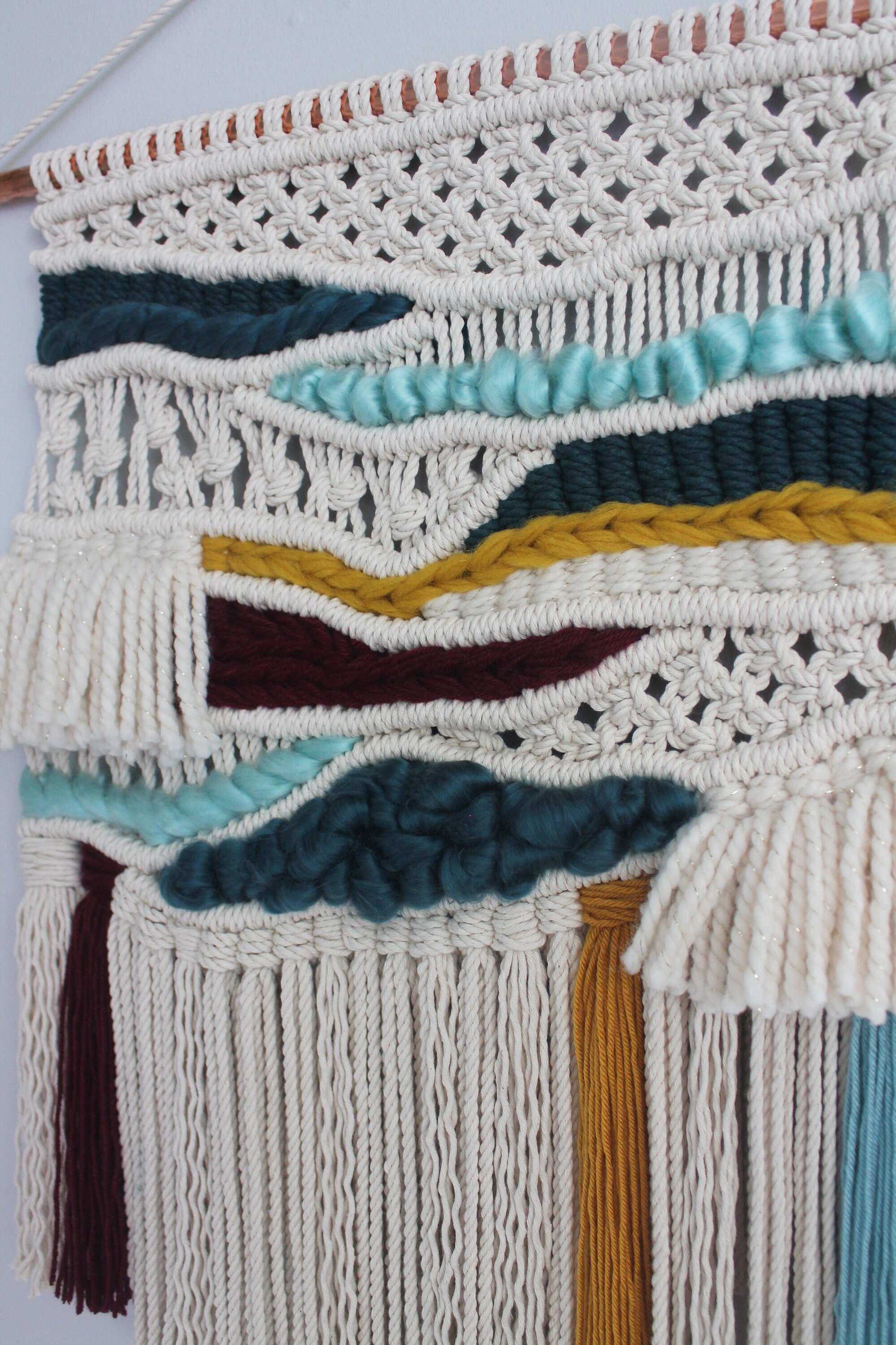 Landscape Macrame Woven Wall Hanging Macraweave Weaving - Etsy Australia