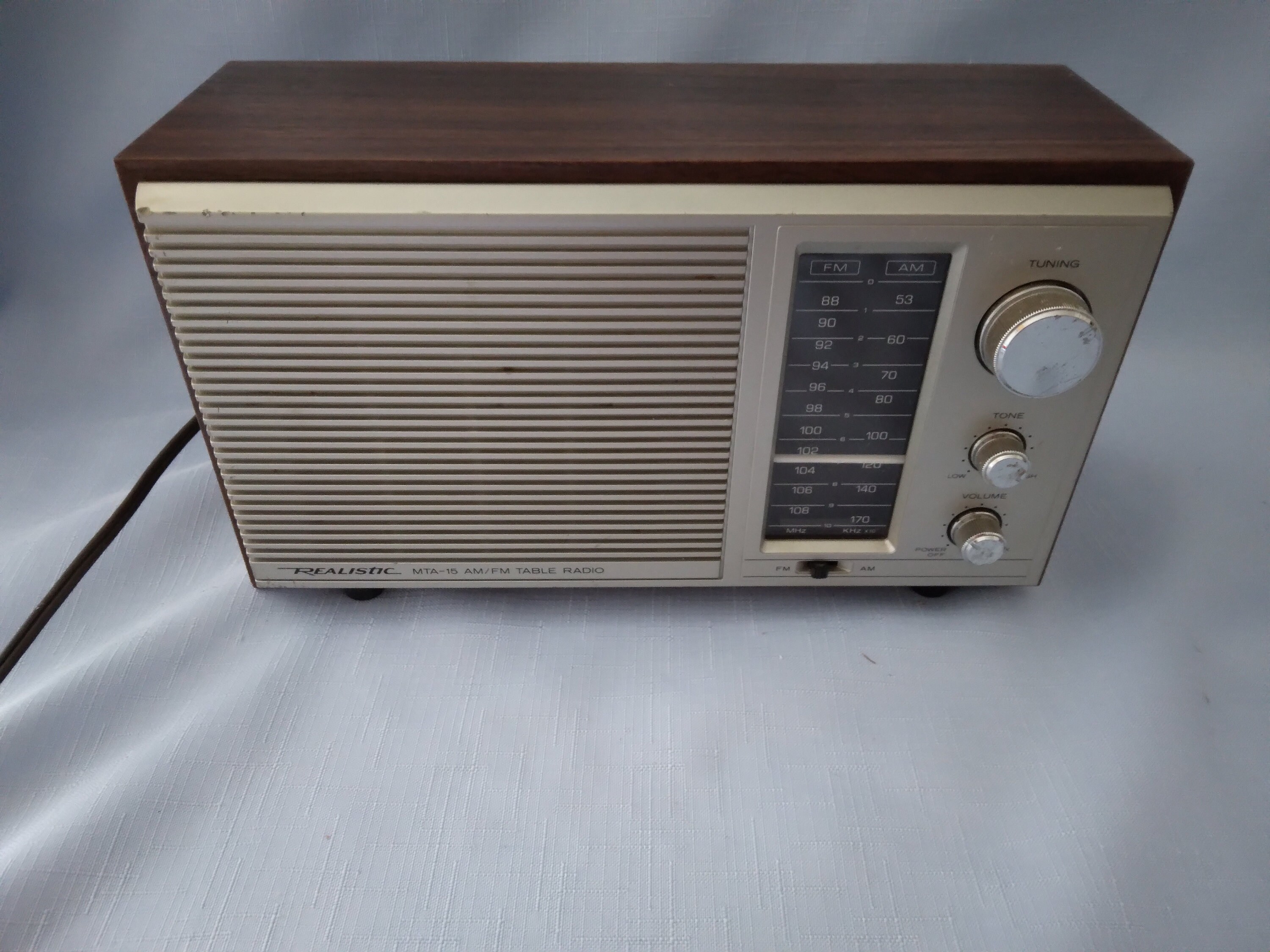 Vintage Realistic Brand Am/fm Table Radio Works Great. Wood Grain - Etsy