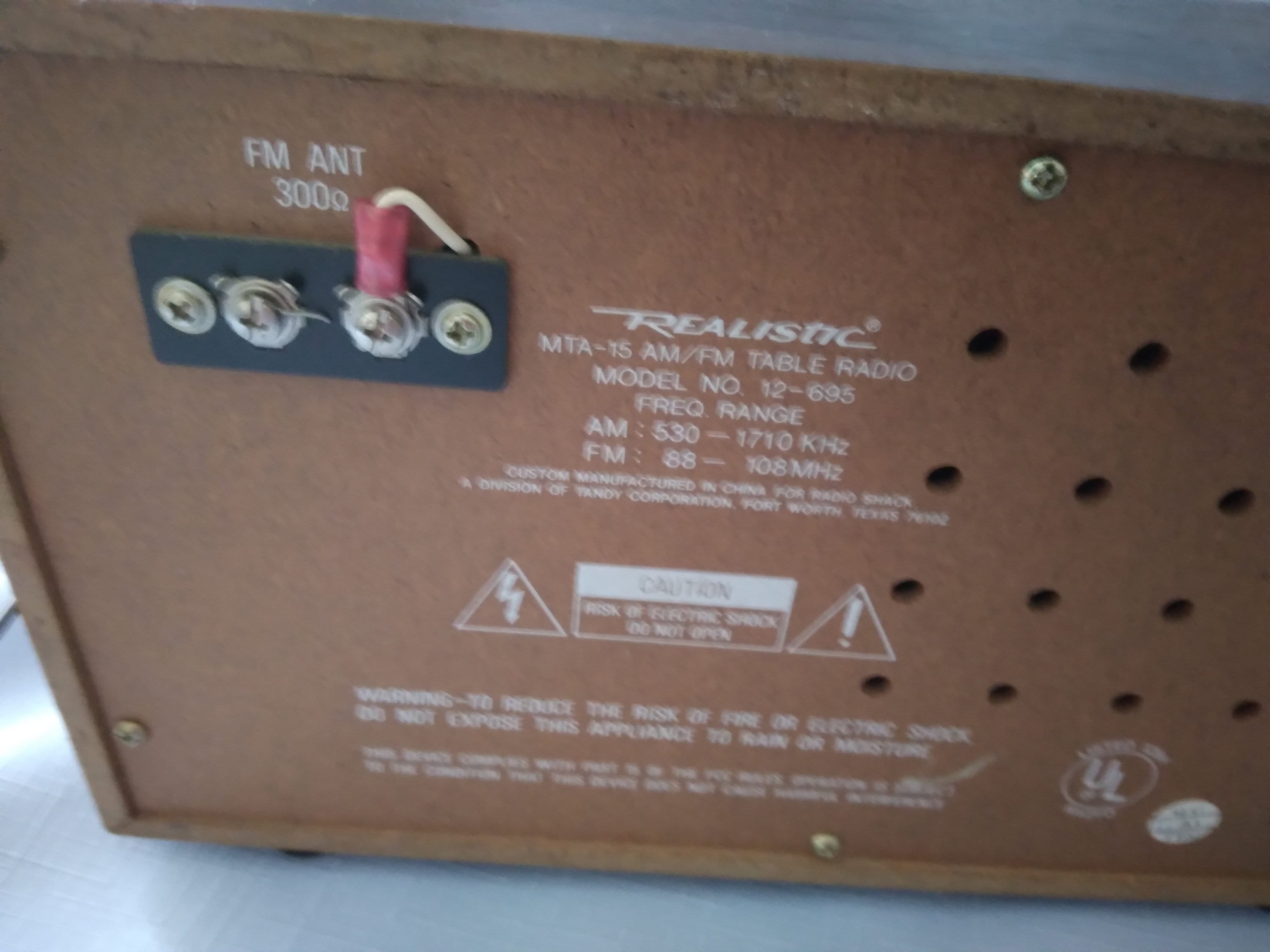 Vintage Realistic Brand Am/fm Table Radio Works Great. Wood Grain - Etsy