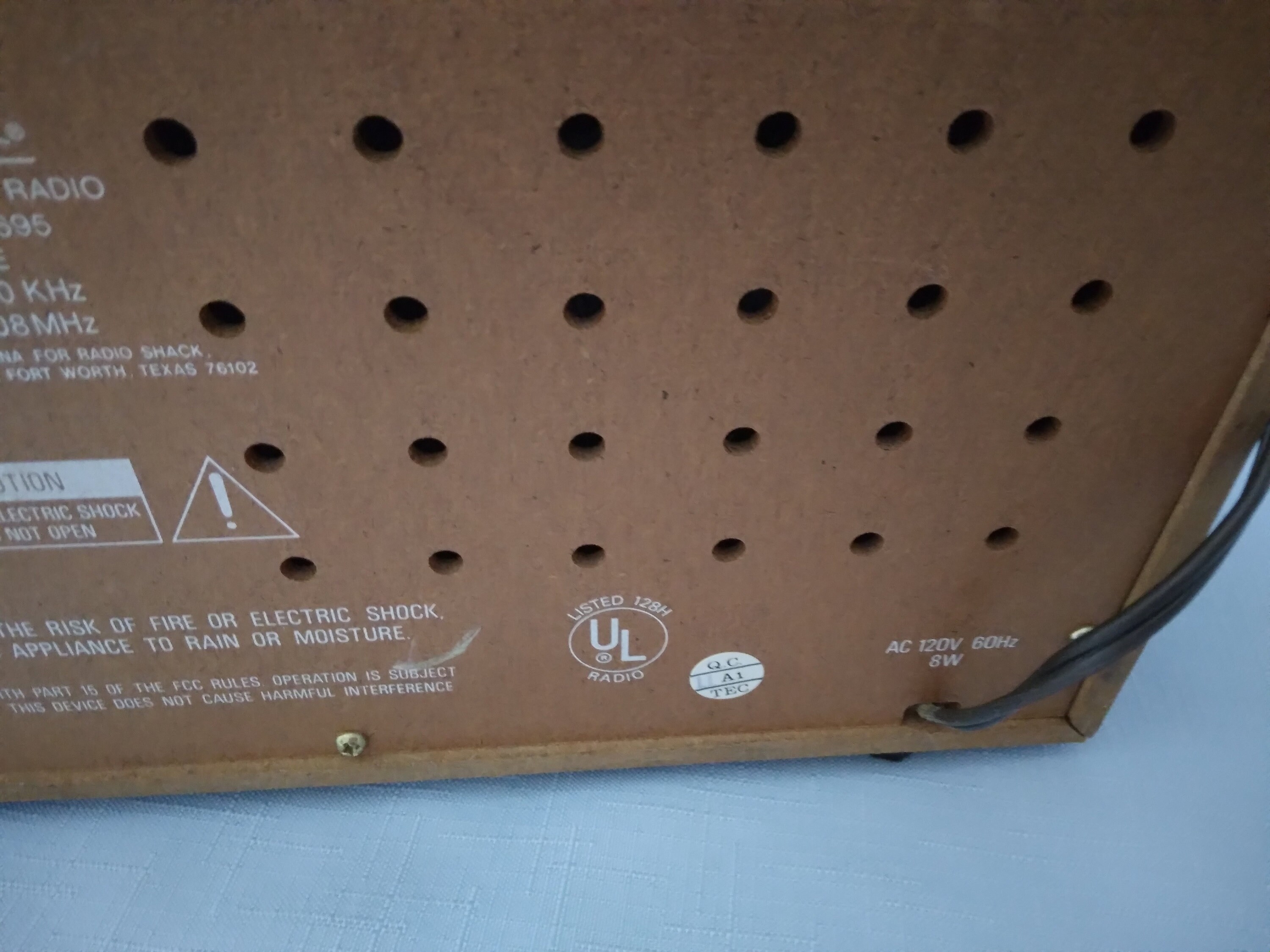 Vintage Realistic Brand Am/fm Table Radio Works Great. Wood Grain - Etsy