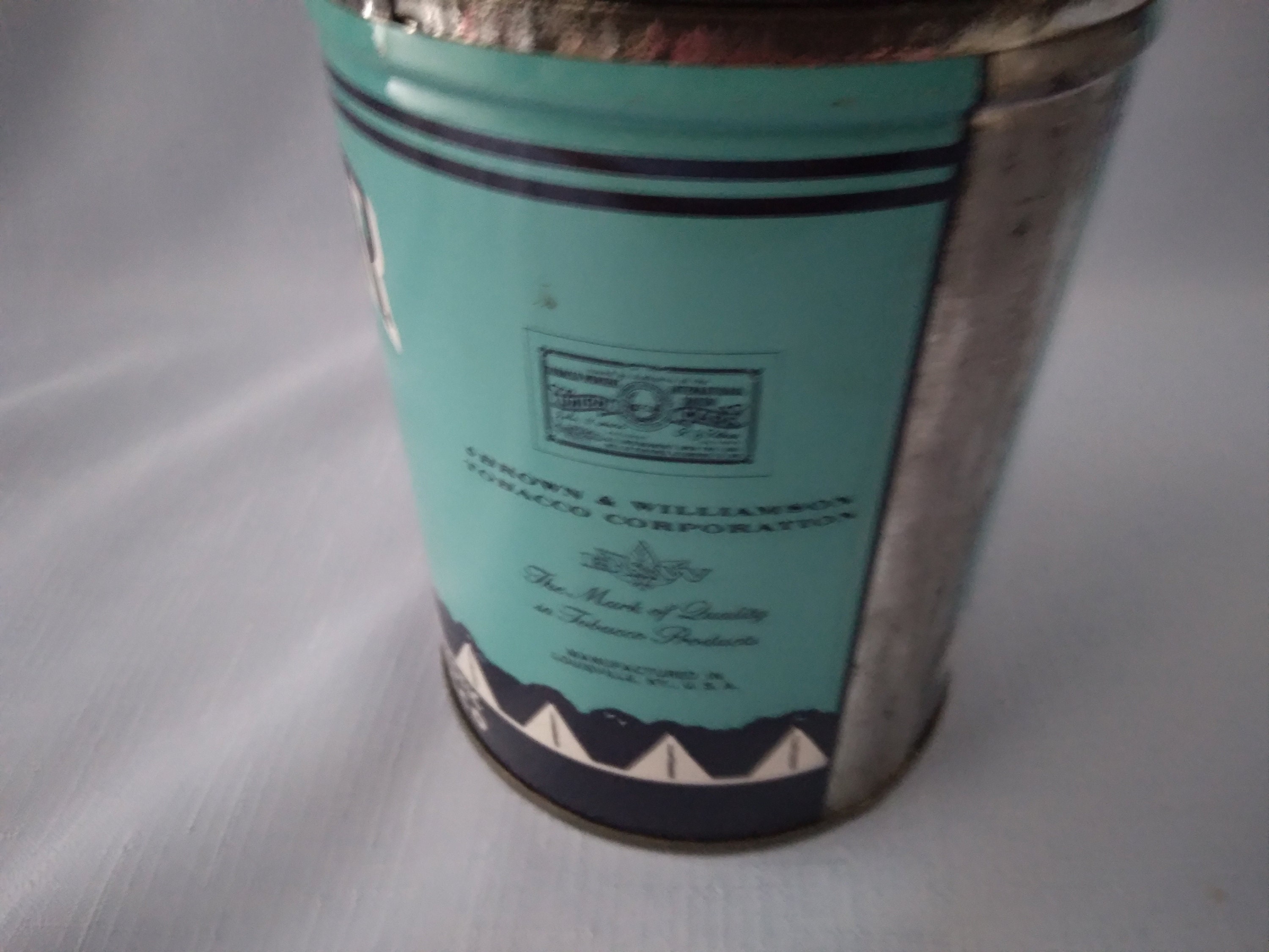 Vtg. Bugler Blue Tin Cigarette Tobacco - Etsy