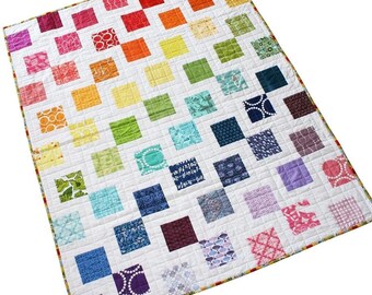Rainbow Colors Quilt - Etsy