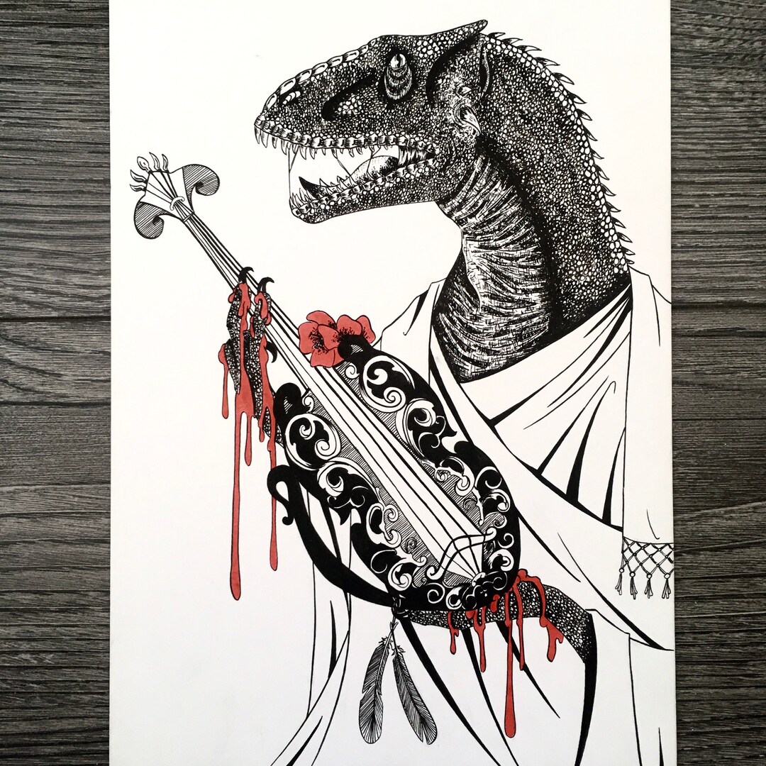 Dead Notes/ A4 Ink Original - Etsy