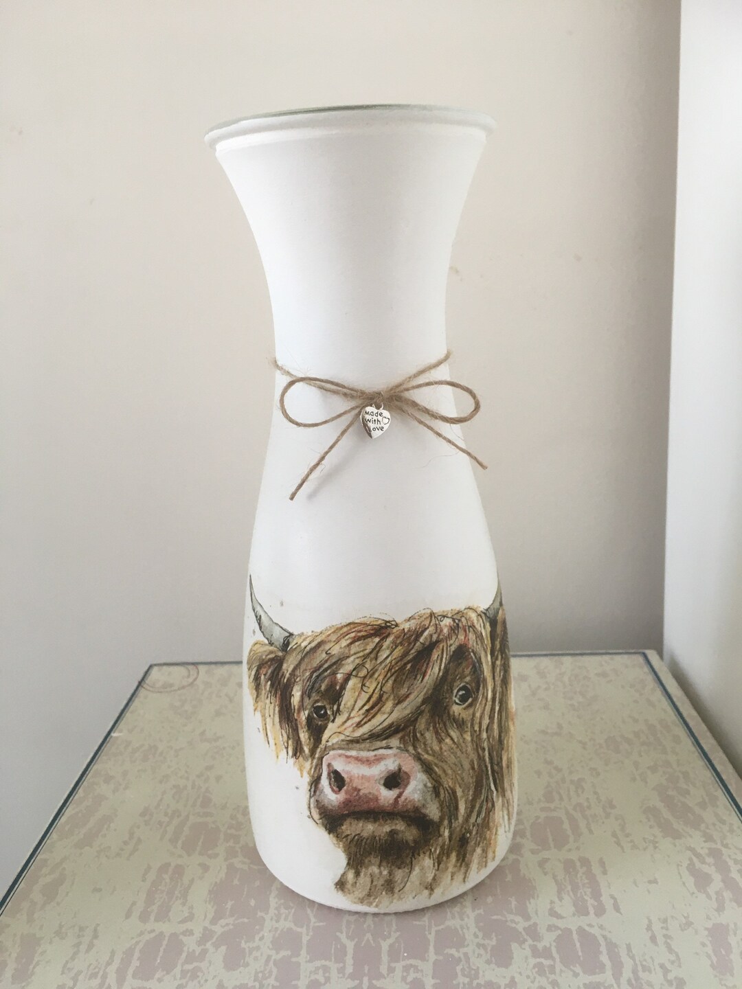 Highland Cow Vase. Tall and Short Dumpy Vase, With the Head or Body ...