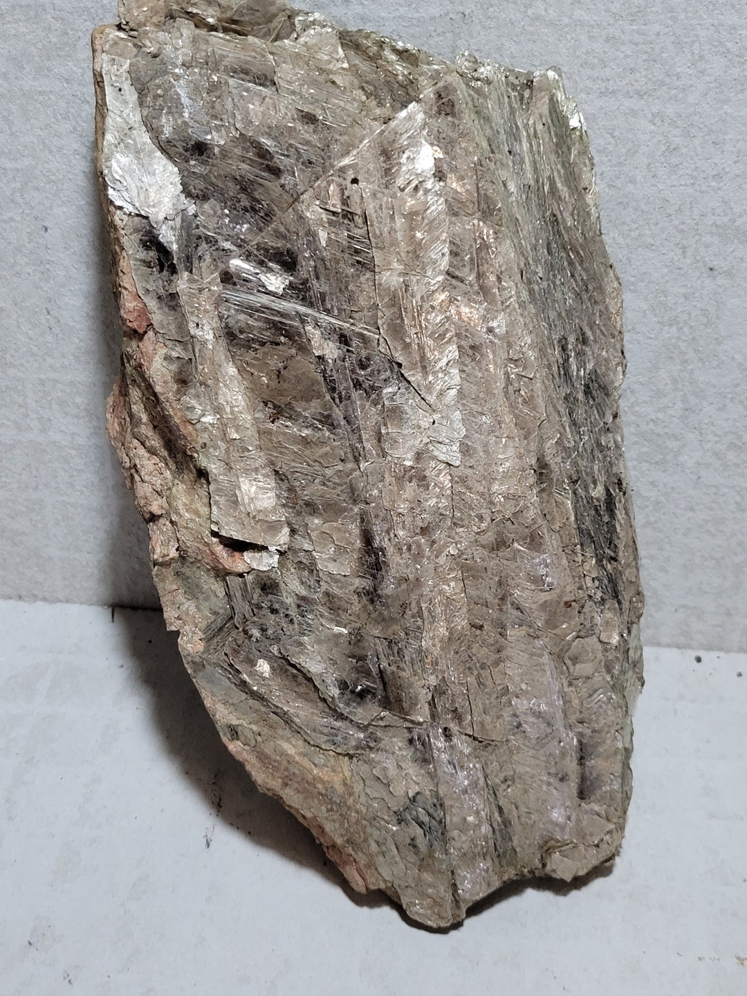 Amazing Slab of Silver Mica Muscovite Crystals and Pink Feldspar - Etsy