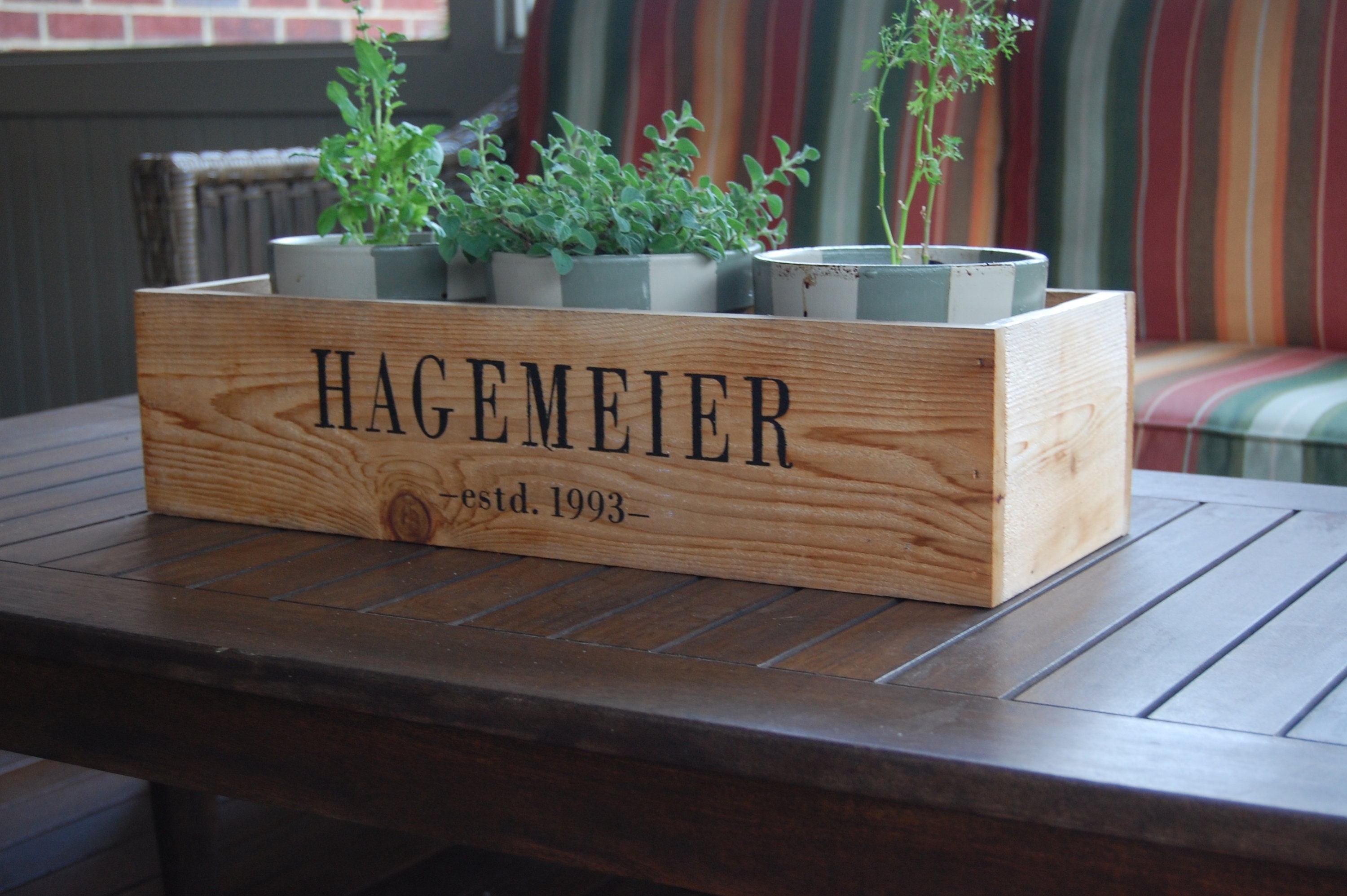 Personalized Planter Box - Etsy