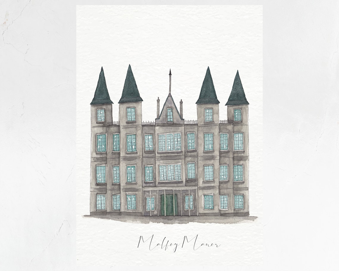 Malfoy Manor Homes of the Wizarding world Draco | Etsy